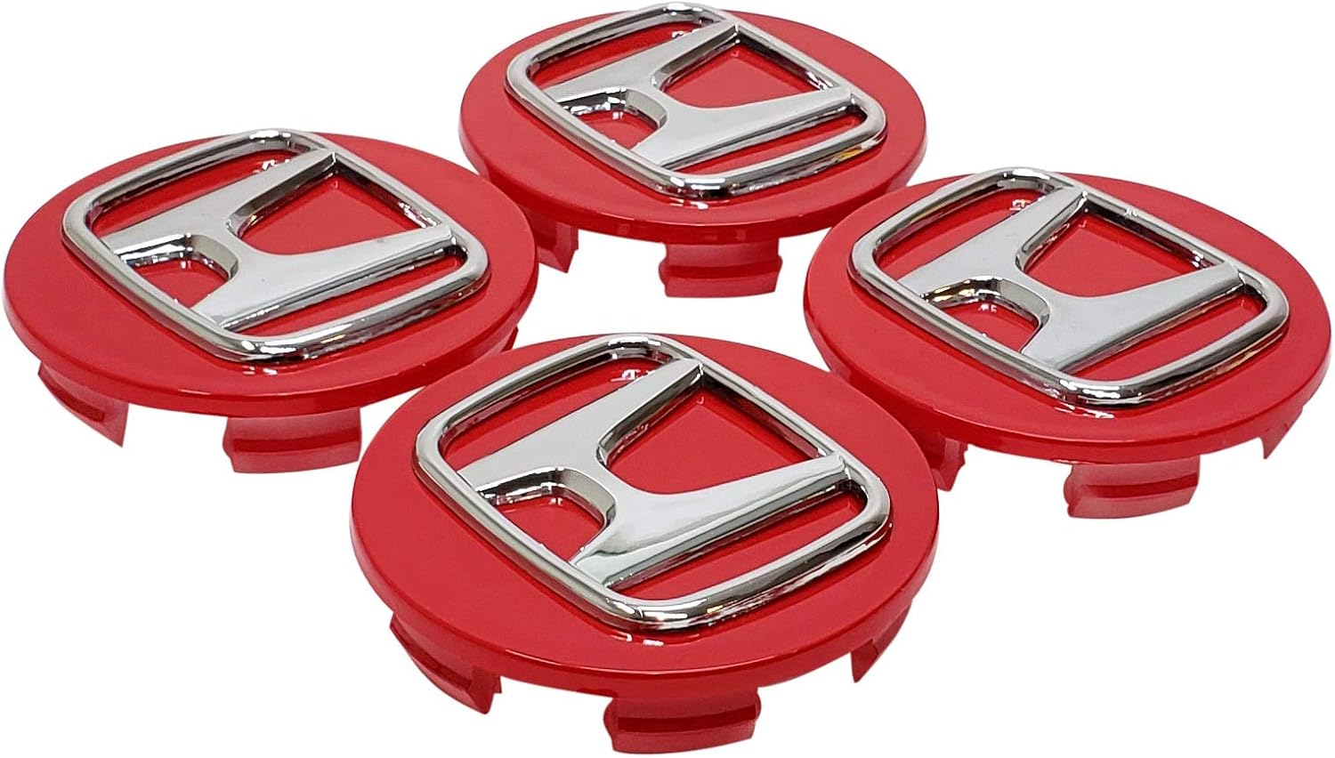 Honda 3D Red Set of 4 OEM Flat Wheel Center Caps Hubcaps 69MM – BigaMart