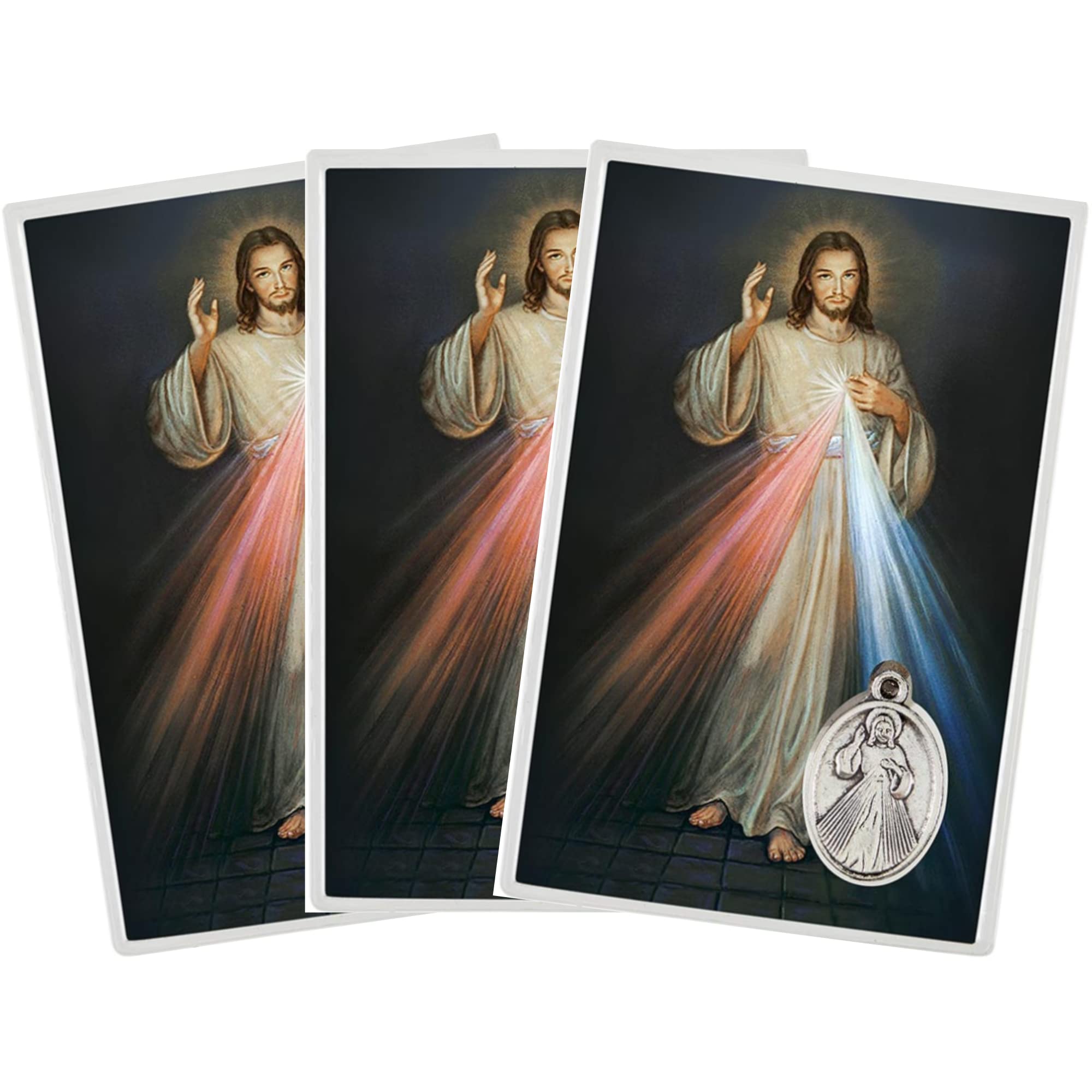 Mua Divine Mercy Holy Prayer Card with Medal, Jesus I Trust in You ...