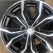 Amazon.com: RTX Black Widow, 17X7.5, 5X114.3, 42P, 73.1, Black MACHINED ...