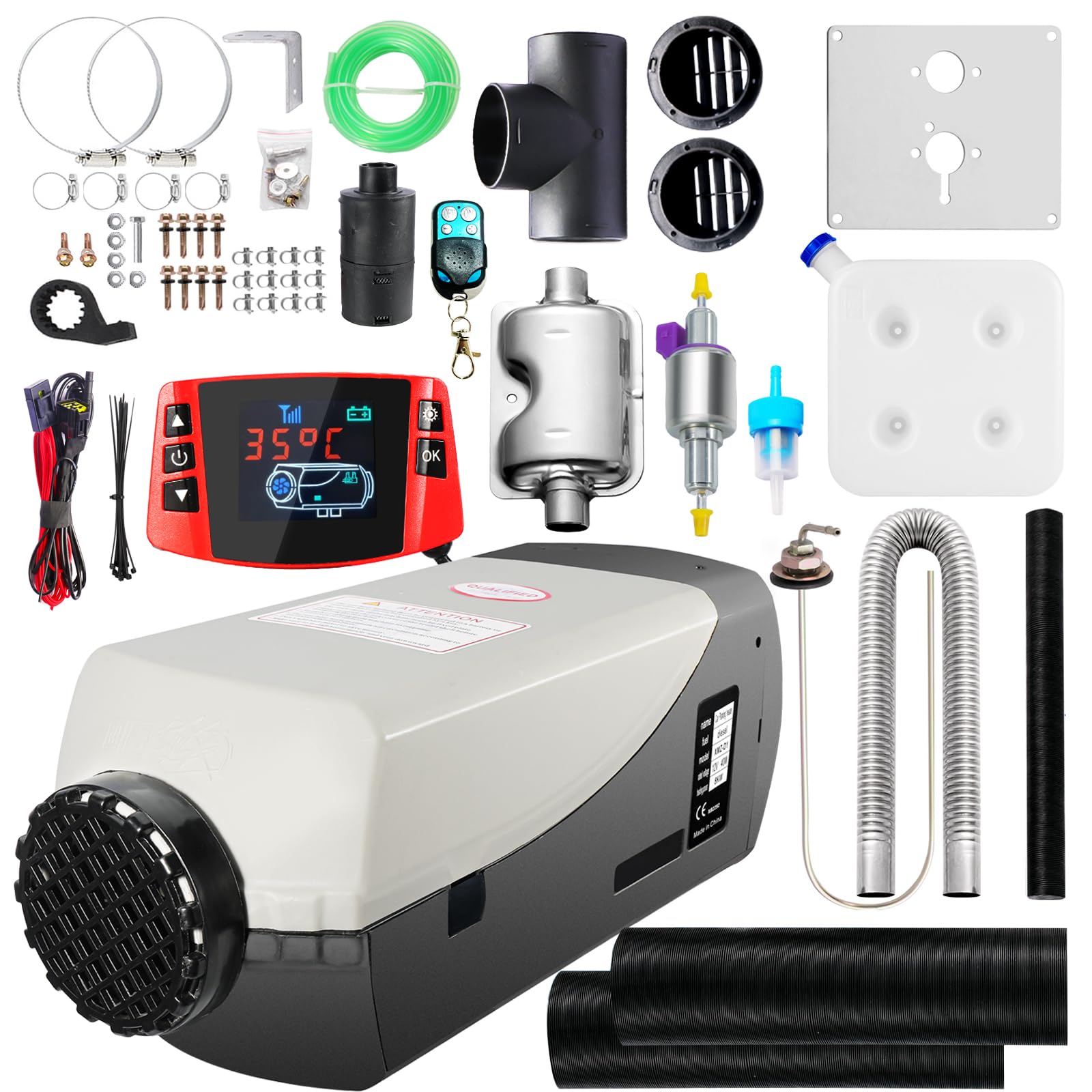 Mua WAYSKA Diesel Air Heater 12V, 15L Tank, Diesel Heater 8KW, Muffler ...