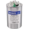 BOJACK 50+5uF 50/5MFD ±5% 370V/440V CBB65 Dual Run Circular Start Capacitor for AC Motor Run or ...