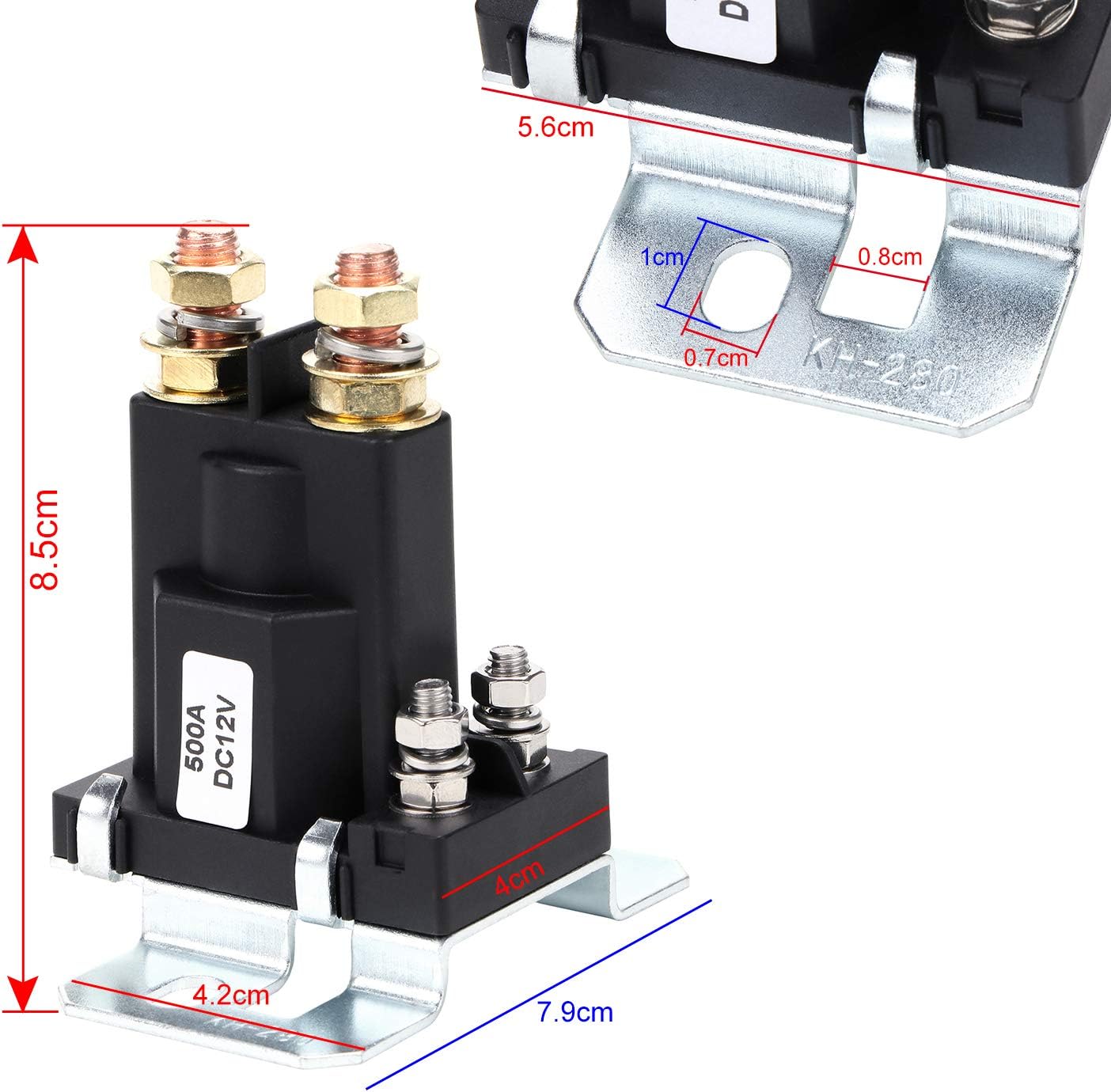 WiMas High Current Starter Relay, Car Relay, Relay Battery Isolator ...