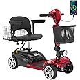 Amazon.com: 15-45 Miles Ecomobi MS02 4 Wheels Mobility Scooter for ...