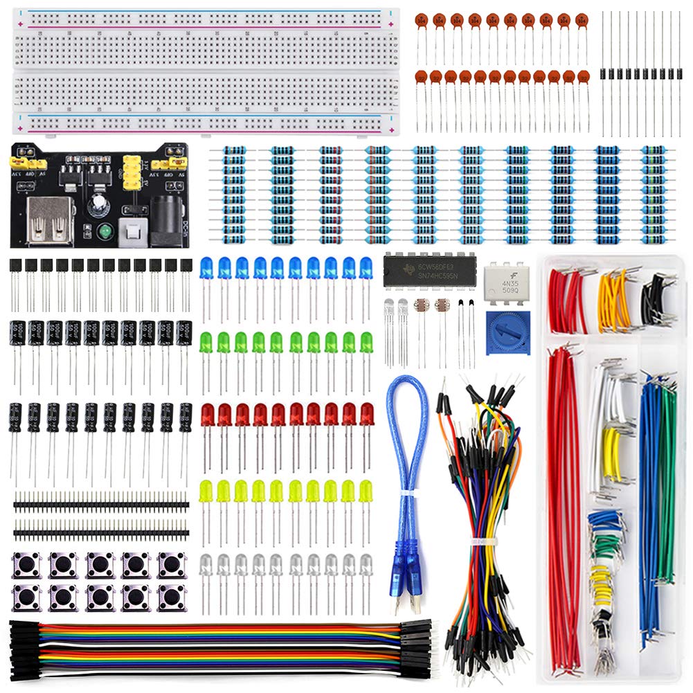 Electronics Component Fun Kit w/ Power Supply Module: Amazon.in ...