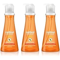 Amazon.com: Method Gel Dish Soap, Clementine, Biodegradable Formula, Tough on Grease, 18 Fl Oz ...