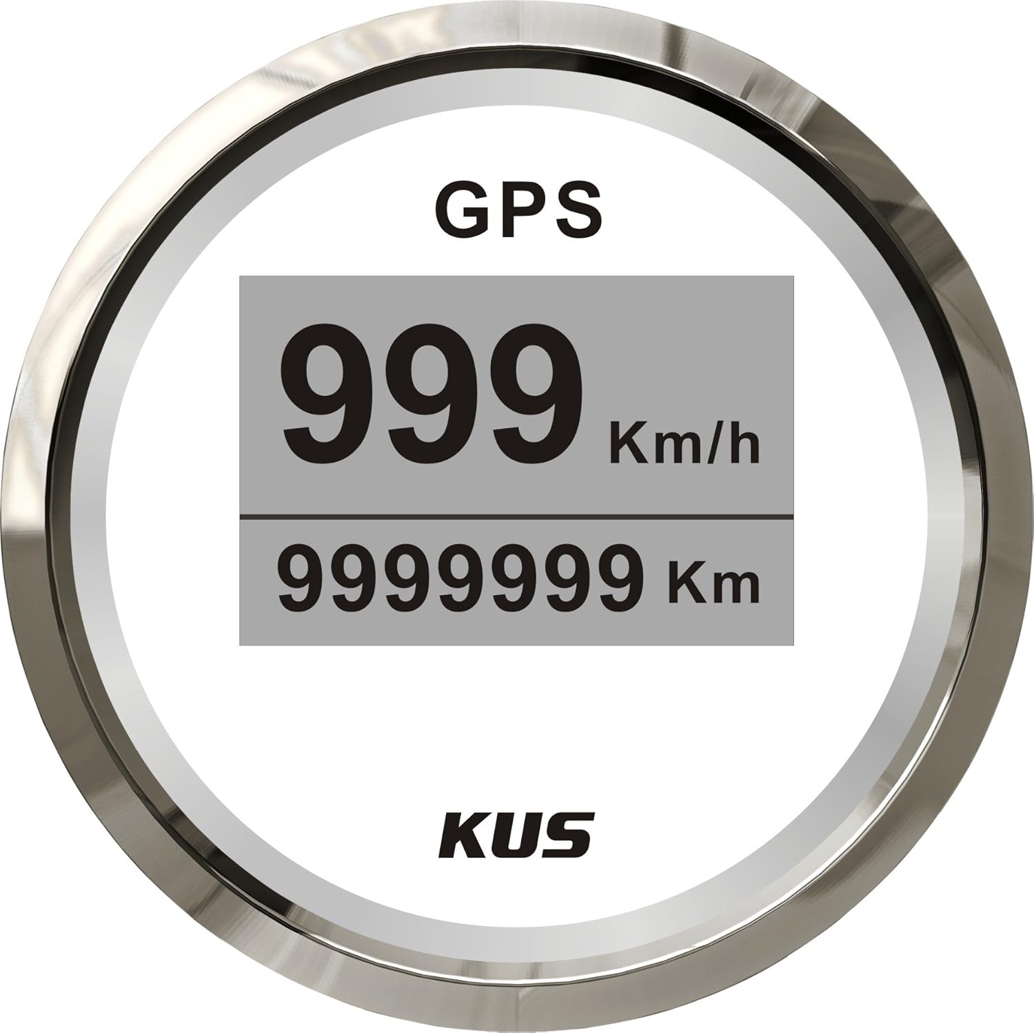Kus Digital GPS Tacho Gauge 0–999 KM/H für Truck Car 52 mm (5,1 cm ...