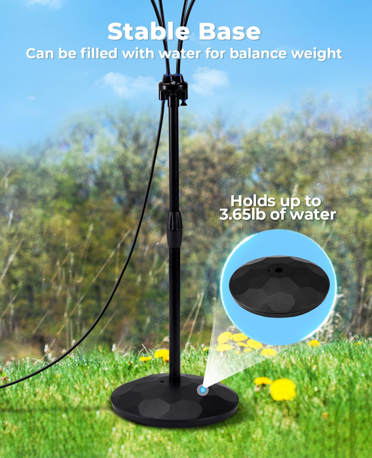 Mua HIRALIY Standing Misting Cooling System with a Fillable Base ...