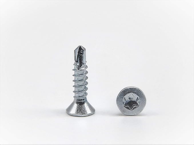 Bohrschrauben 4,8x16 mm selbstschneidend verzinkt Senkkopf Torx T25 DIN ...