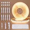 Amazon.com: BENLUN 12V COB LED Under Cabinet Strip Lighting Kit 32.8ft ...