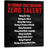 Amazon.com: Motivational Poster Wall Scroll 10 Things That Require Zero ...