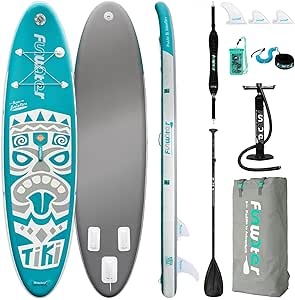 FunWater Inflatable 10'6×33"×6" Ultra-Light (17.6lbs) SUP for All Skill ...