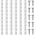 Amazon.com: MorningRo 6 Pcs Dual Track Upright Wall Shelving System ...