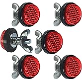 Amazon.com: Alpmosn 4PCS Reflective License Plate Screws, Red License ...