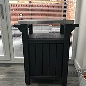 Keter Outdoor Portable Entertainment Kitchen Storage and Food Station ...