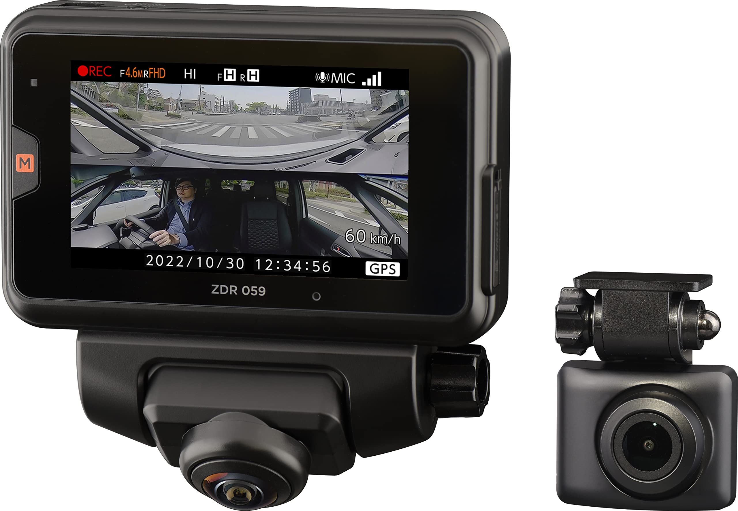 Mua Comtec ZDR059 Car Dash Cam LCD 360° Omnidirectional + Rear Camera ...