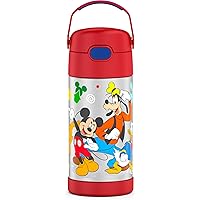 Amazon.com: THERMOS FUNTAINER 12 Ounce Stainless Steel Vacuum Insulated Kids Straw Bottle ...