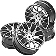 Amazon.com: 4Pack HIRCQOO Metal Wheel Rims 12mm Hex Hub Compatible with ...