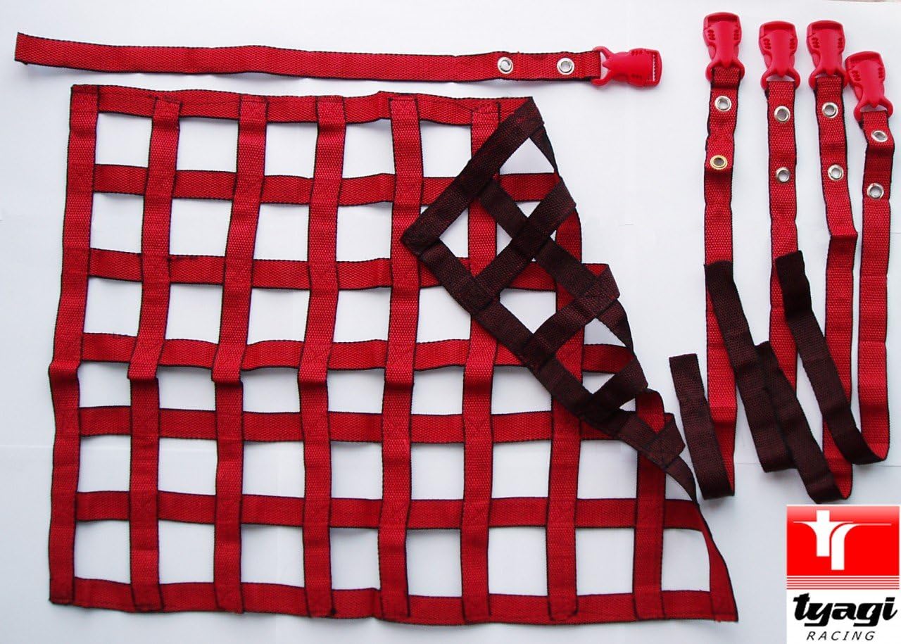 Roll Cage Nets Racing Window Net With Fittings Red Black - Tyagi Racing ...