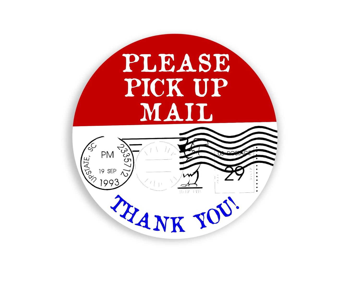 Amazon.com: Please Pick Up Mail Red and White Outgoing Mail Alert ...