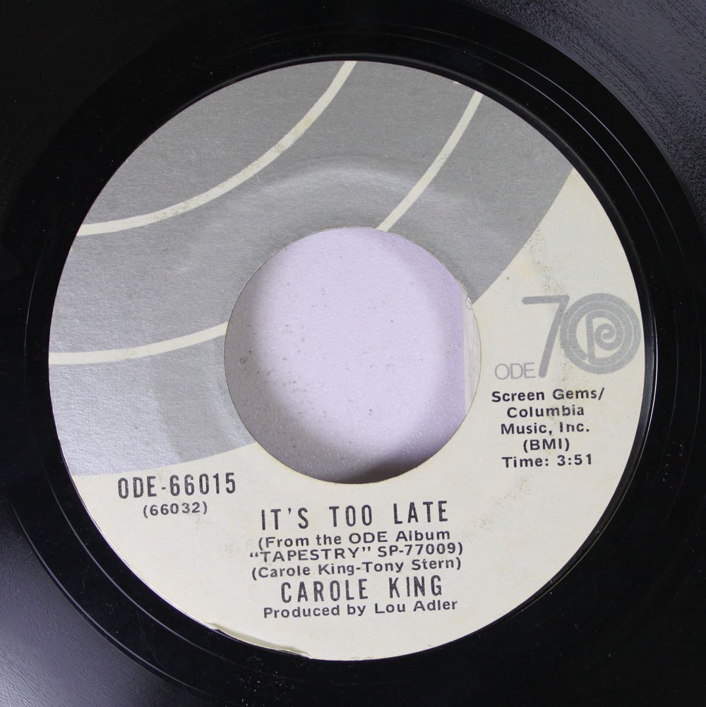 - Carole King 45 RPM It's Too Late / I Feel the Earth Move - Amazon.com ...