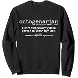 Amazon.com: Octogenarian Definition 80 Years Old 80th Birthday Gift T ...
