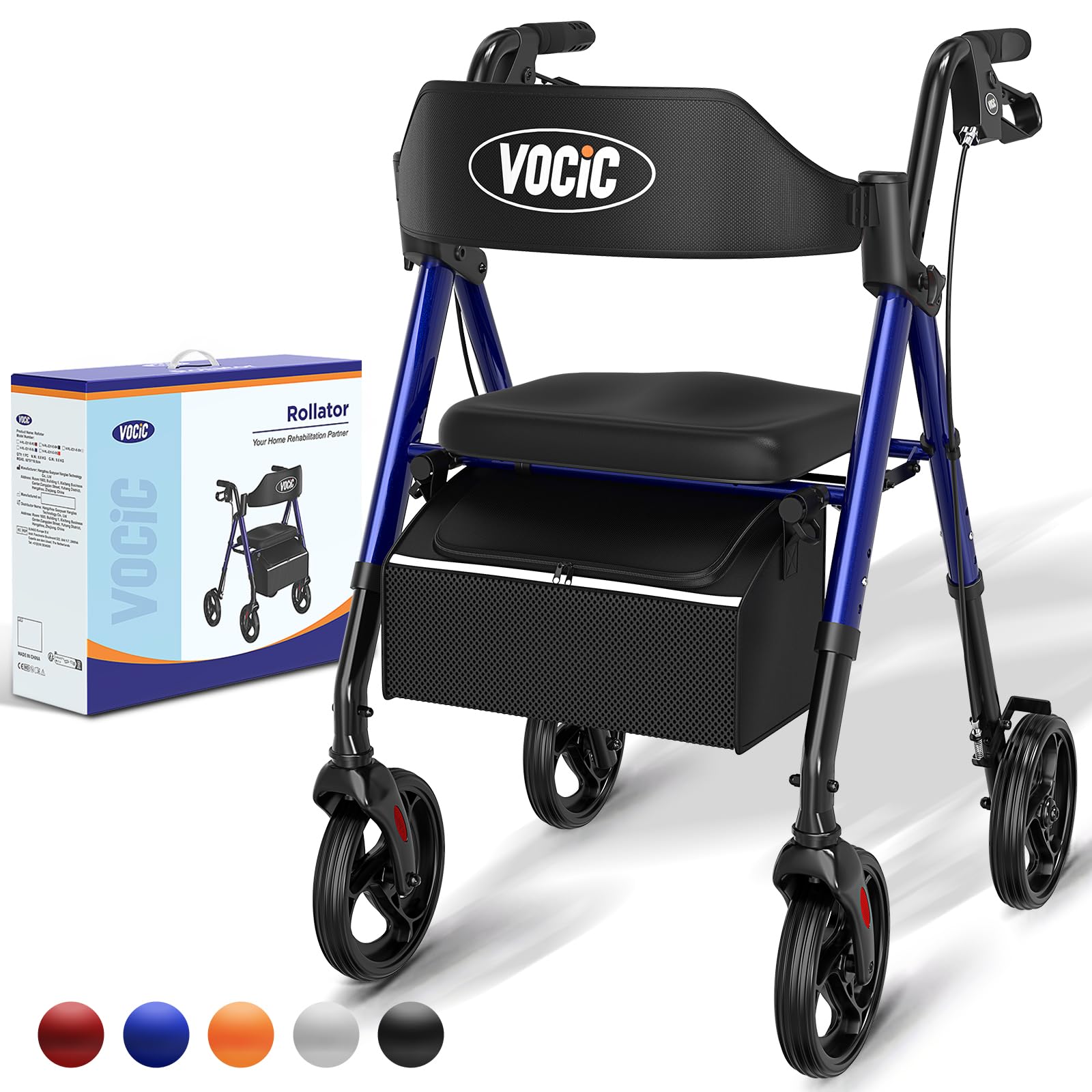 Mua Walkers for Seniors,Foldable Walker with Seat,Rollator Walker with ...
