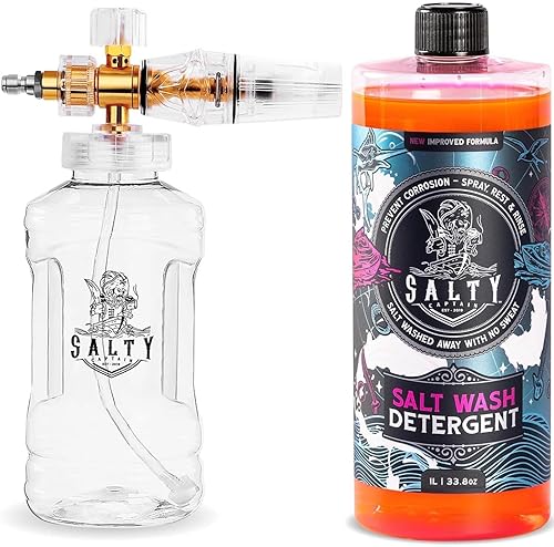 Salty Captain Salt Wash Concentrate (32 fl oz) + High-Pressure Foam ...