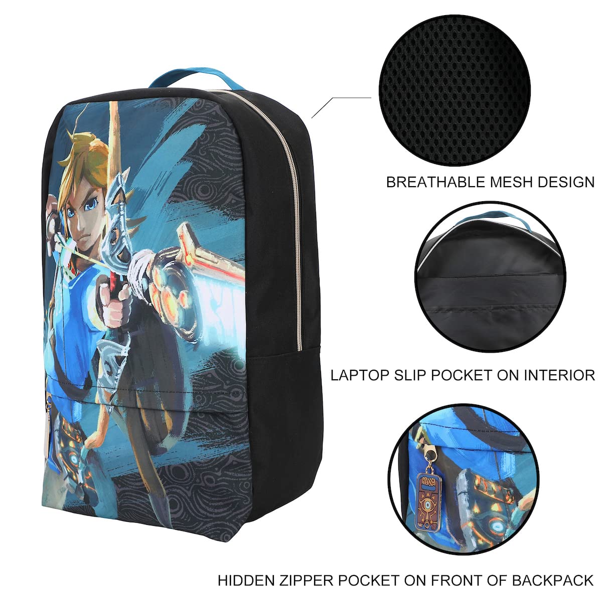 Mua Bioworld The Legend Of Zelda Breath Of The Wild Champion Link Black ...