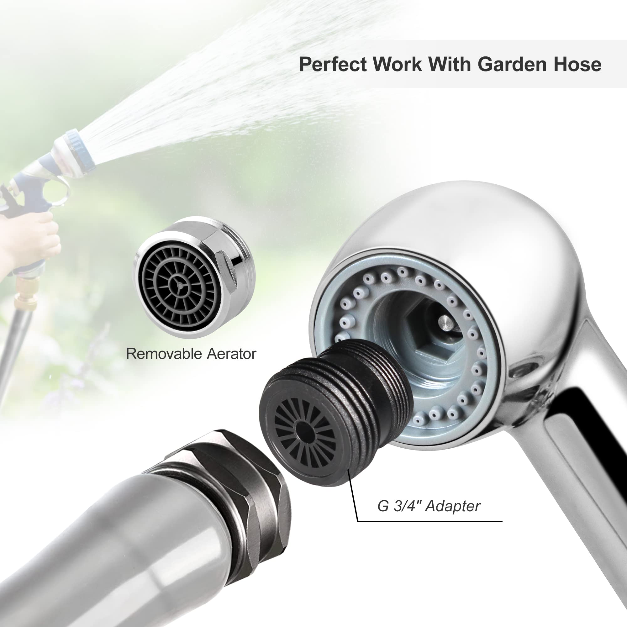 Mua Utility Sink Faucet with Sprayer, Laundry Room Faucet with Pull Out ...