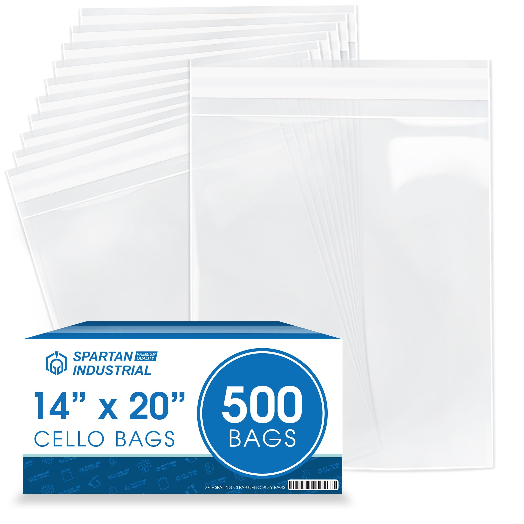 Spartan Industrial - 14" X 20" (500 Count) Crystal Clear Resealable ...