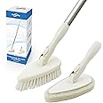 Amazon.com: Qaestfy Shower Scrubber Cleaning Brush Combo Bath Tub Tile Cleaner Scrubber Brush ...