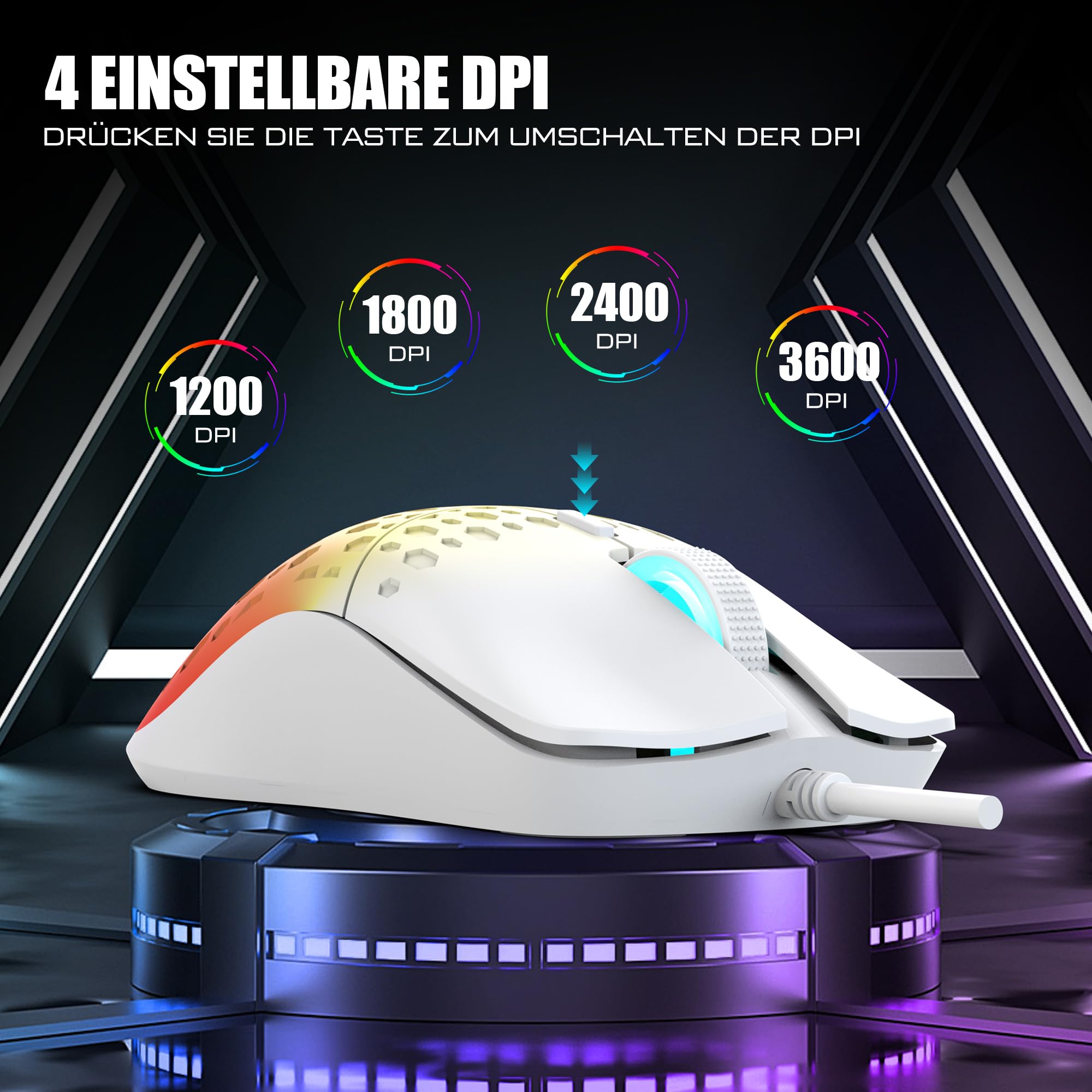 Mua RedThunder M6 Lightweight Honeycomb Shell Wired RGB Gaming Mouse ...