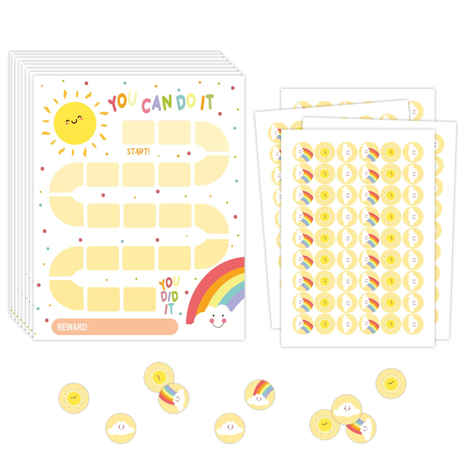 Mua Behavior Reward Chart for Toddlers Boys Girls, You Can Do It, Boho ...