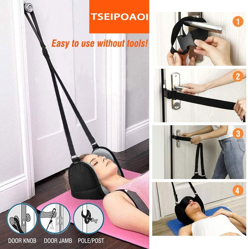 Tseipoaoi Hammock for Neck,Portable Decompression Cervical Traction ...