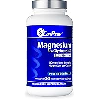 CanPrev - Pure Magnesium Bis-Glycinate 200mg (Gentle) | 240 v-caps ...