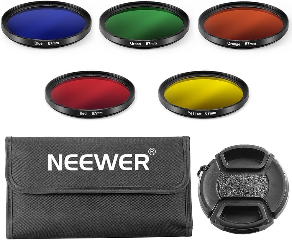 Neewer 67 mm Filtres Objectif à Couleurs pour Appareil Photo Canon et ...