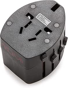 Amazon.com | TUMI - Luggage Electric Travel Adaptor Plug with Ballistic ...