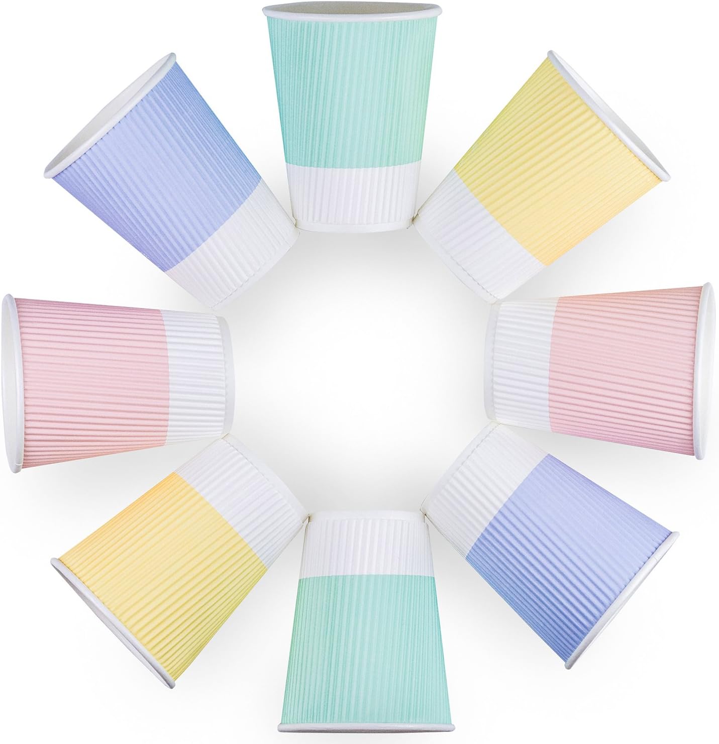 Amazon.com: Disposable Coffee Cups With Lids - 12 oz To Go Coffee Cup ...