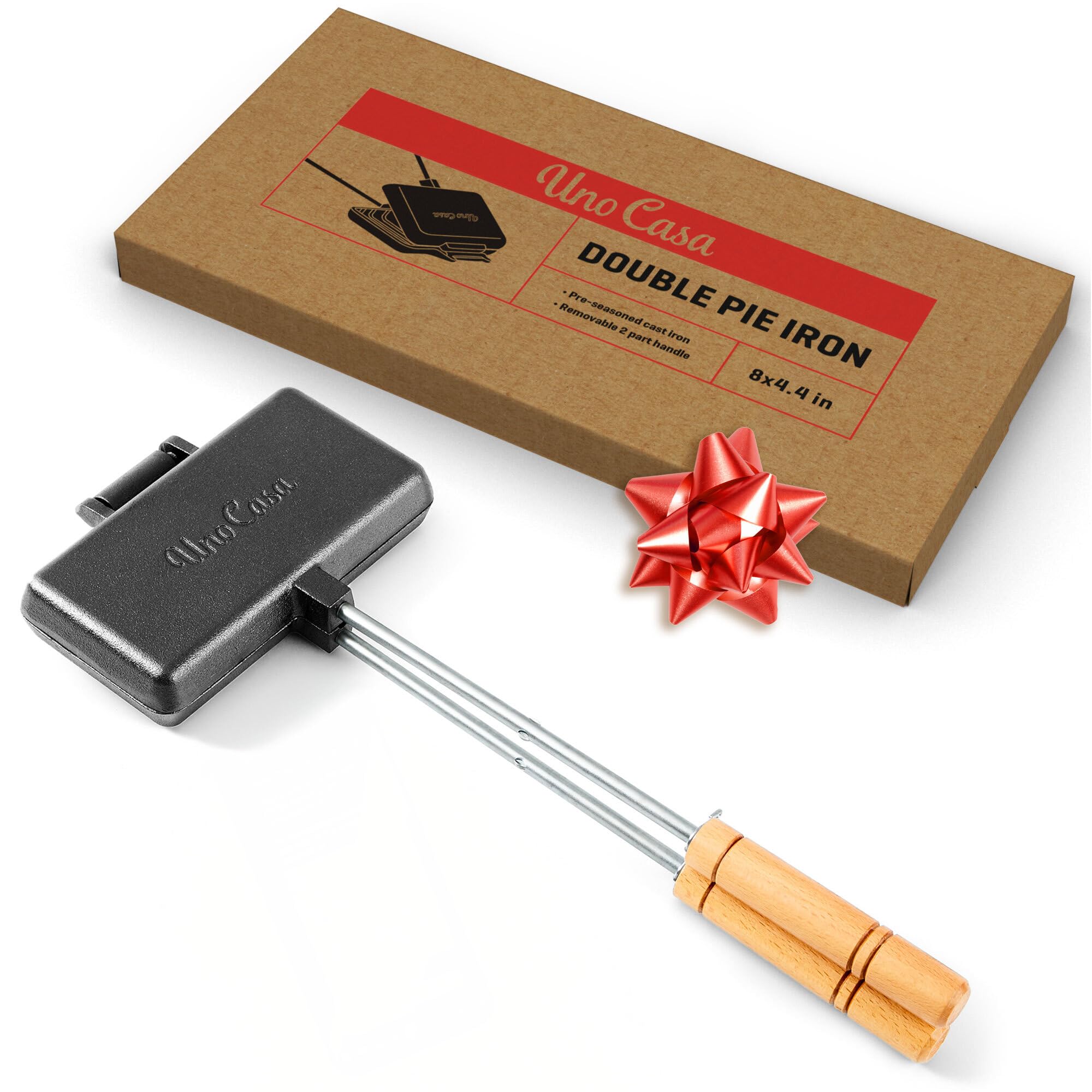 Uno Casa - XL Pie Irons Cast Iron Sandwich Maker - Mountain Pie Maker ...