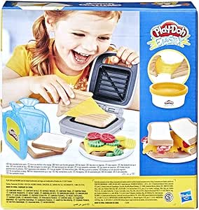Amazon.com: Play-Doh Kitchen Creations Cheesy Sandwich Play Food Set ...
