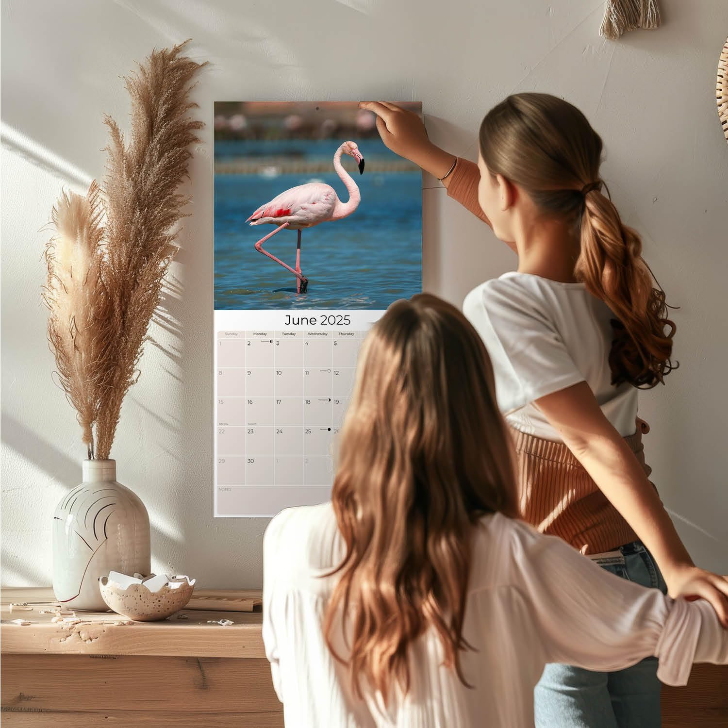 Mua 2025 2026 Flamingo Calendar - Cute Wildlife Monthsly Wall Calendar ...