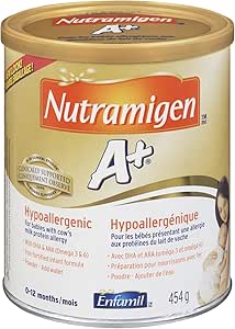 Nutramigen A+ Hypoallergenic Infant Formula, Powder, 454g: Amazon.ca ...