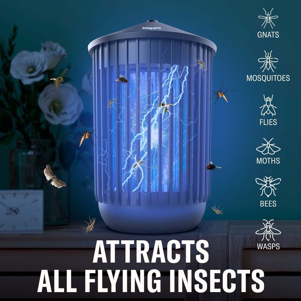 Upgraded 2024 Bug Zapper + Attractant - Best Effective 5200V Mosquito ...