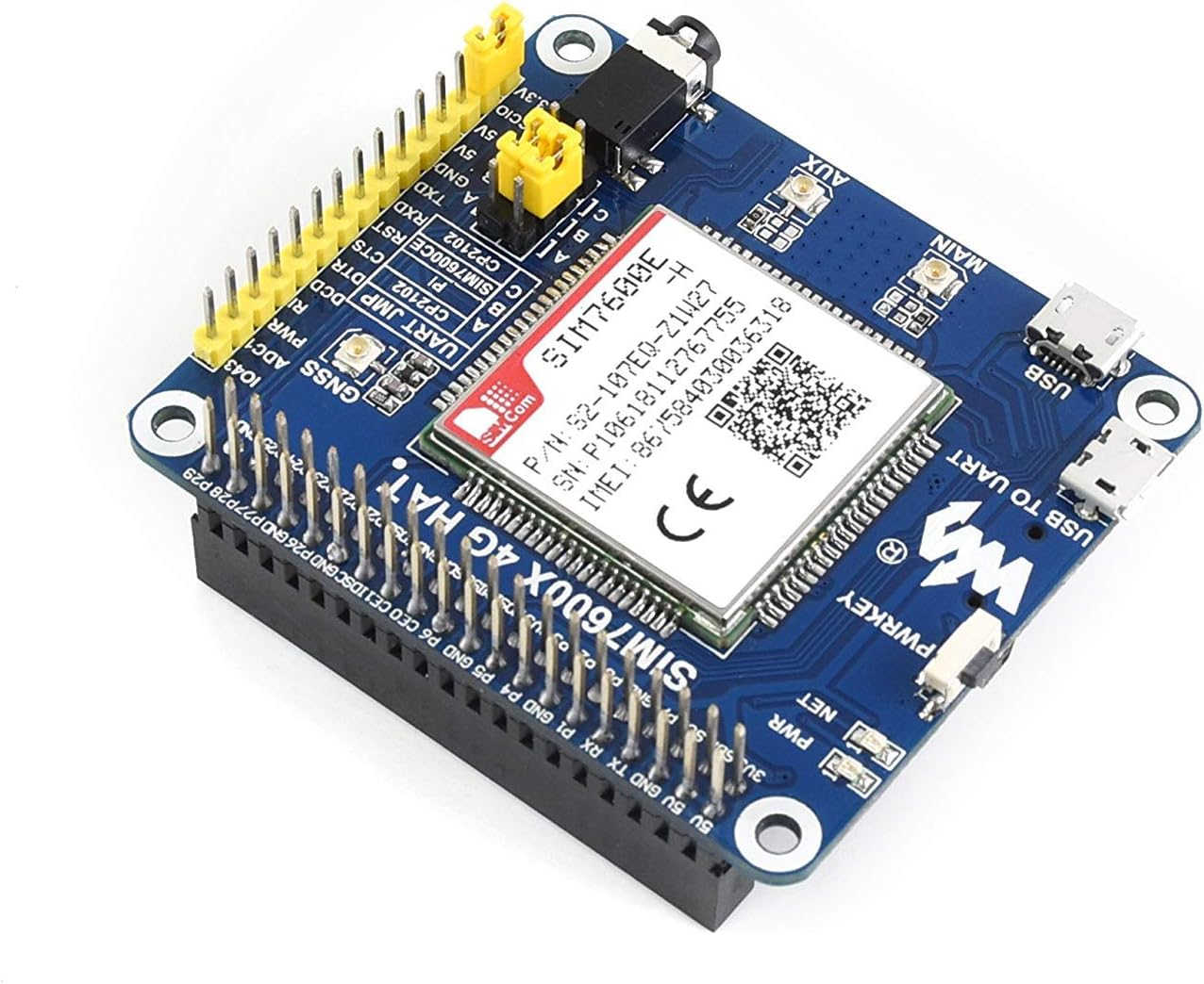 IBest 4G / 3G / 2G / GSM/GPRS/GNSS HAT for Raspberry Pi, Based on ...