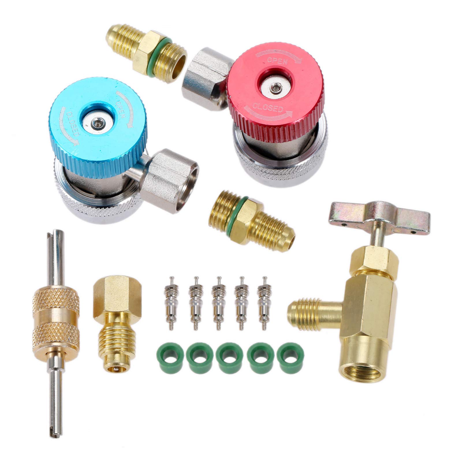 Mua Aupoko AC R134A Adapters Quick Couplers with Can Tap Valve Kit ...