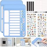 Amazon.com : Audab Dry Erase Chore Chart for Kids, Magnetic Checklist Board, My Chores Slider ...