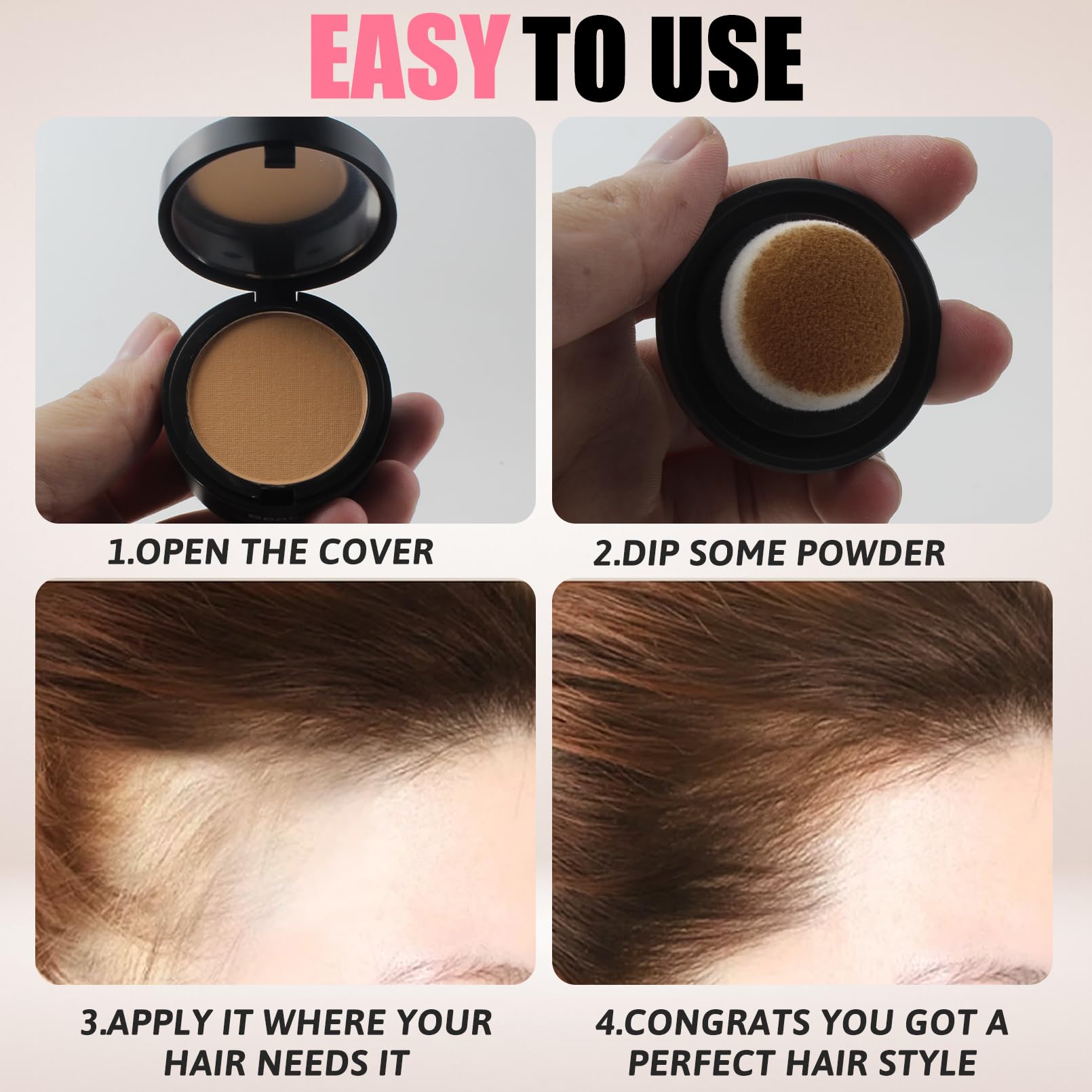 Root Touch Up Powder, Instantly Root Cover Up Powder Stain-Proof ...