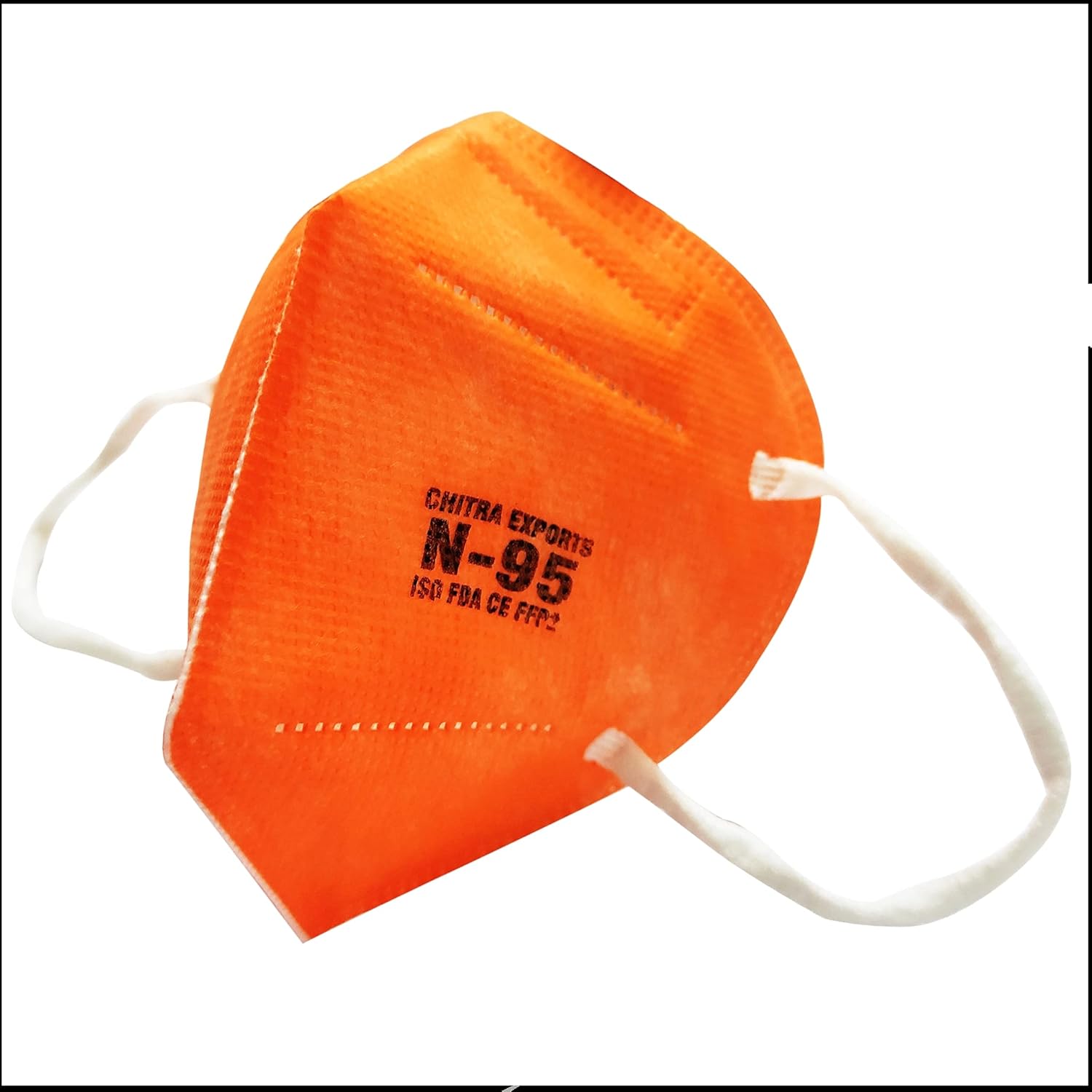 N95 mask with super soft ear loop Orange color 10 pcs combo of 5 Layer ...