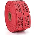 Amazon.com: L LIKED Raffle Tickets Double Rolls 1000 per Roll 50/50 ...