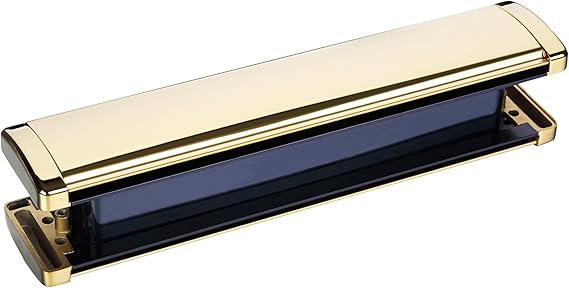 12" Gold PVD Mila Yale Size Composite Upvc Door Letterbox Plate with ...